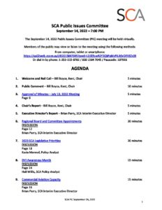 September 14 2022 SCA PIC Meeting | Sound Cities Association